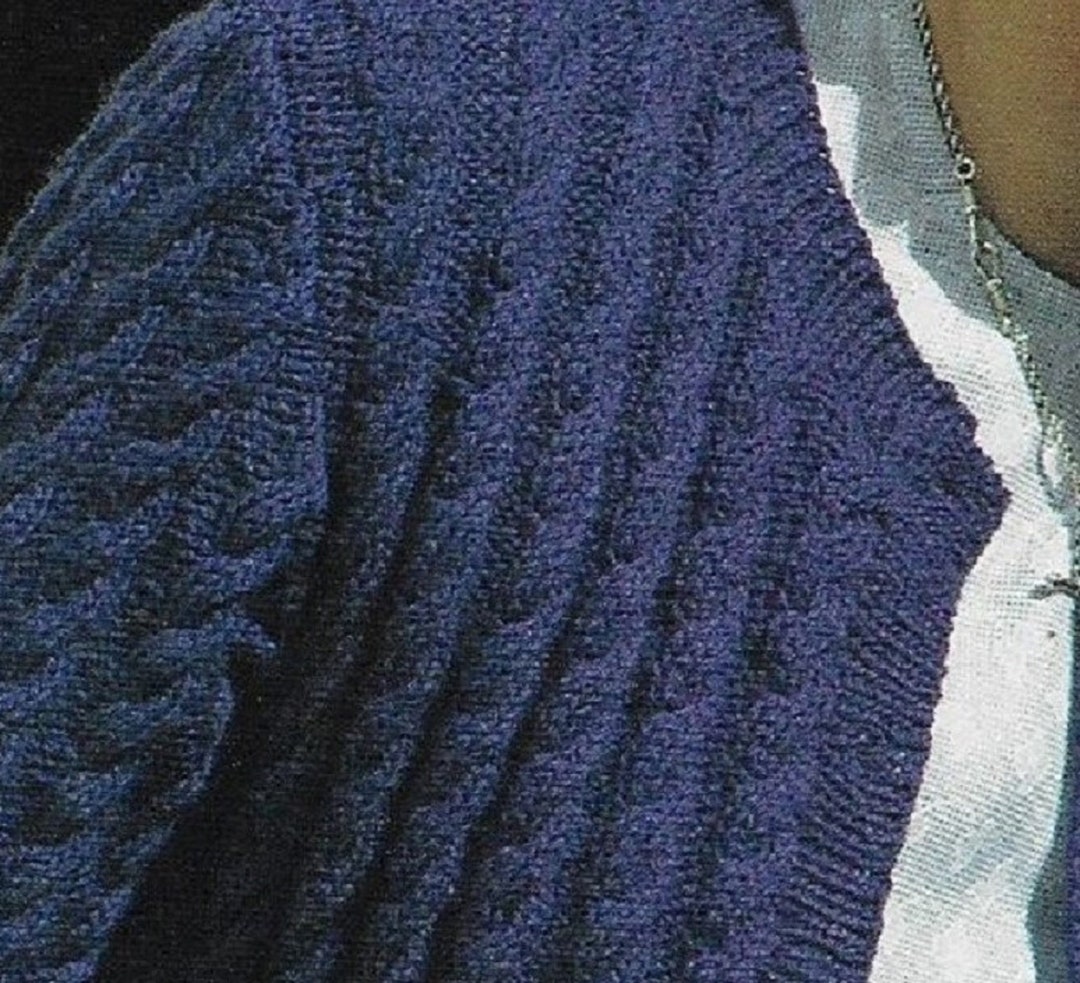 Cable Knit Cardigan Pattern, Women's DK 8 Ply Yarn (PDF Download) - Etsy
