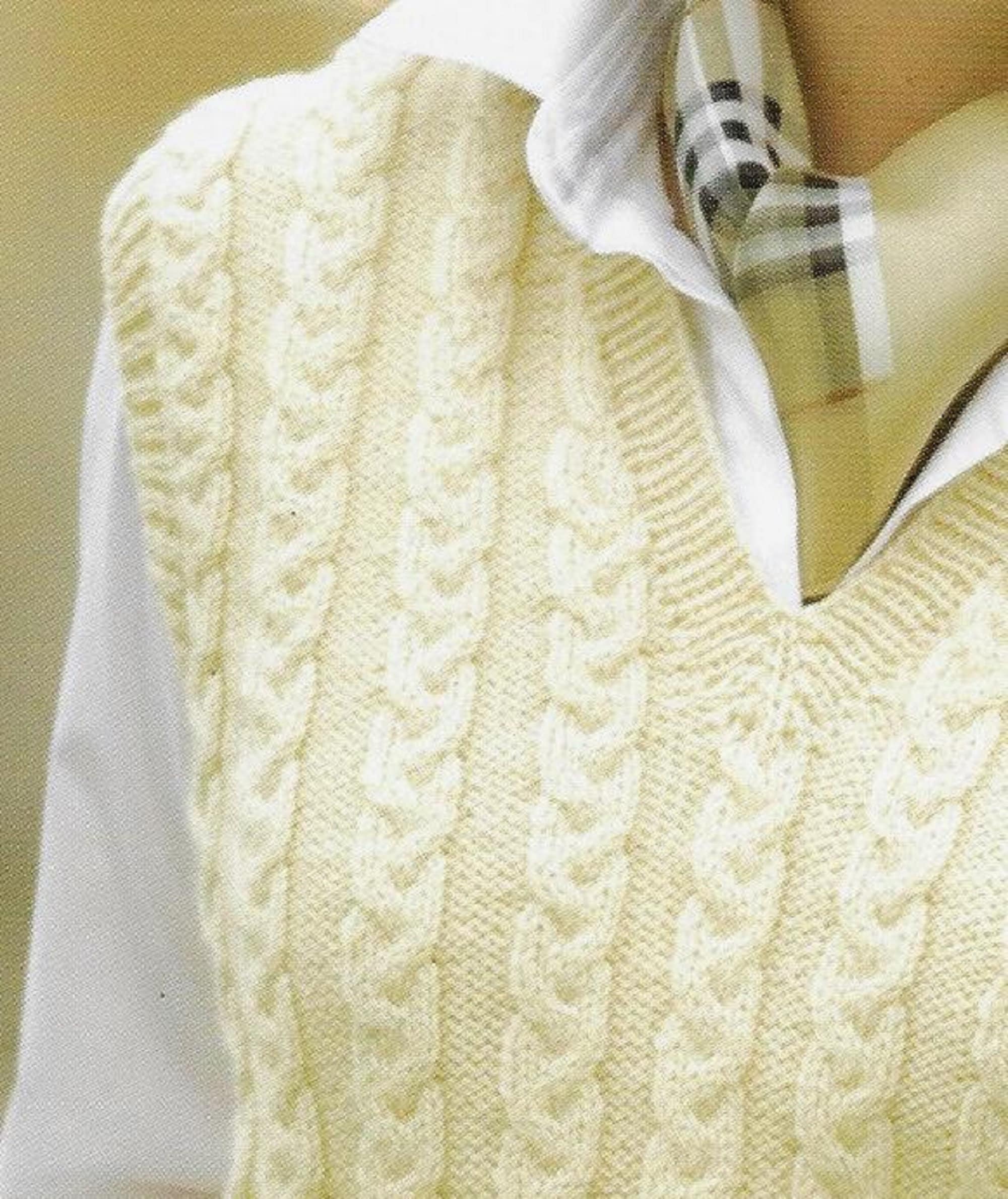 Cable Knit Vest Pattern, Sleeveless Top (PDF Digital Download) - Etsy UK