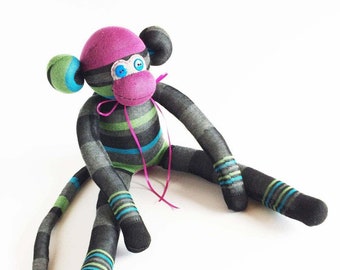 Handmade Sock Monkeys Keychains & Accessories by MissysMonkeys