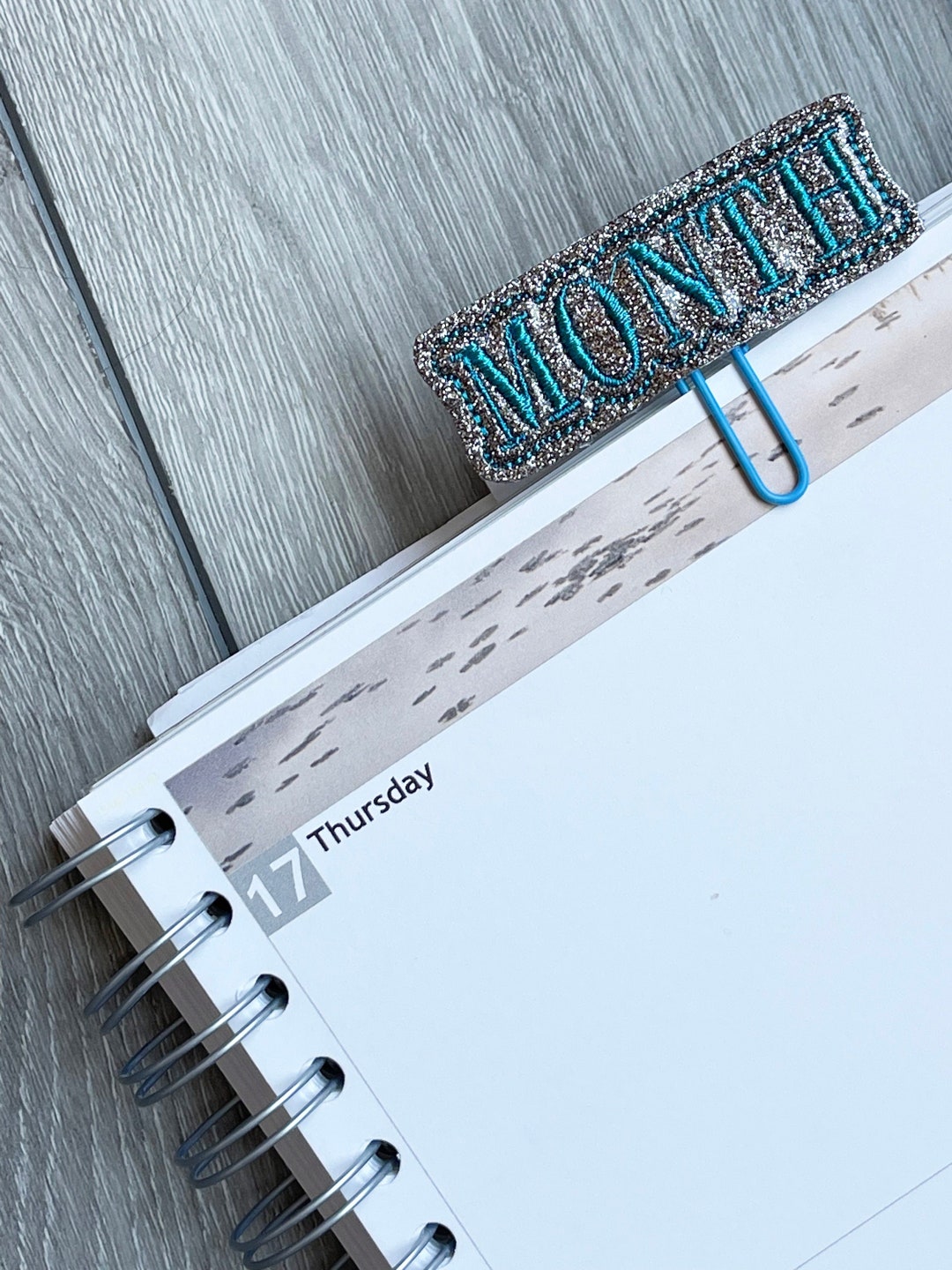 MONTH Paper Clip - Planner Paper Clip - Planner Clip -book Mark ...