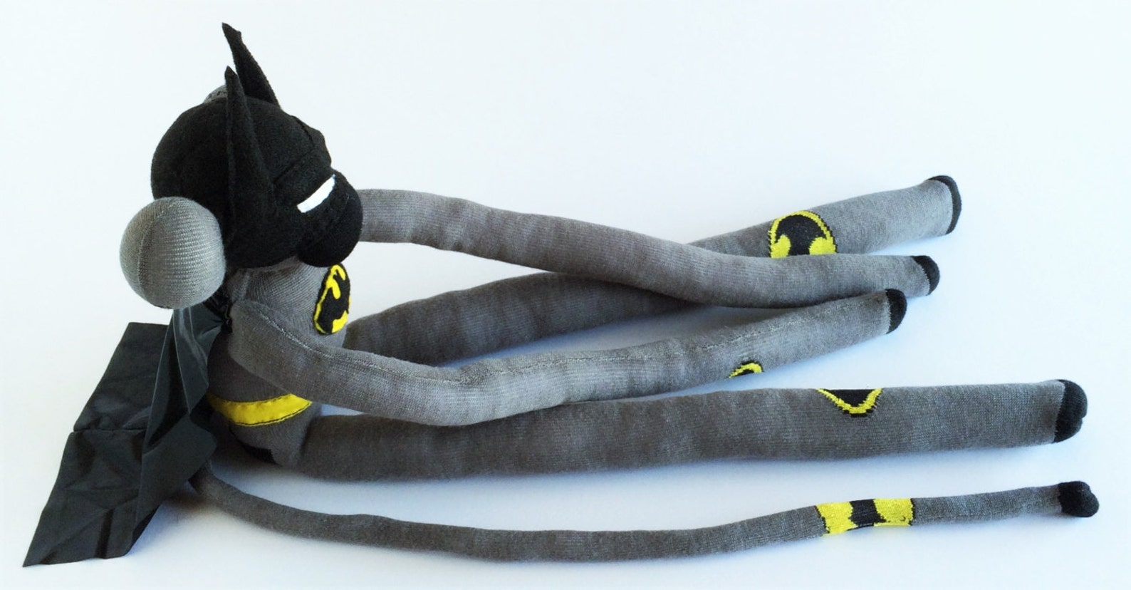 Bat Sock Monkey Sock Monkey Superhero Sock Monkey Sock - Etsy