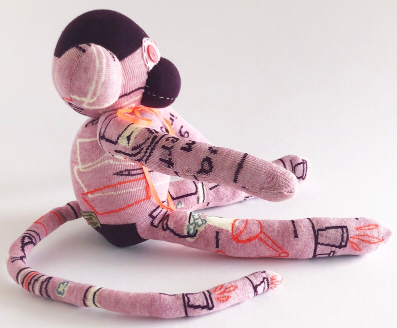 Introvert Sock Monkey Sock Monkey Loner Hermit | Etsy