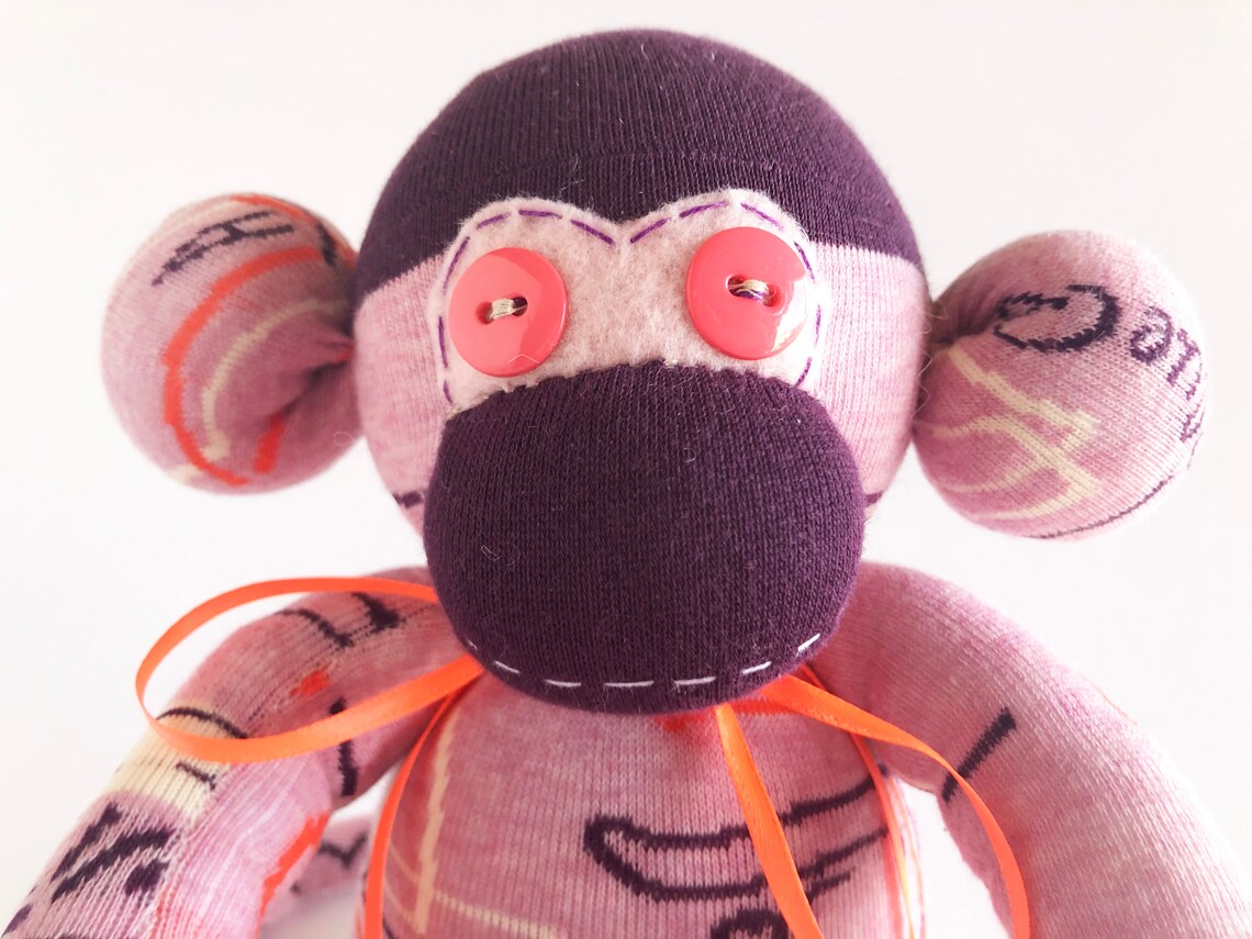 Introvert Sock Monkey Sock Monkey Loner Hermit | Etsy