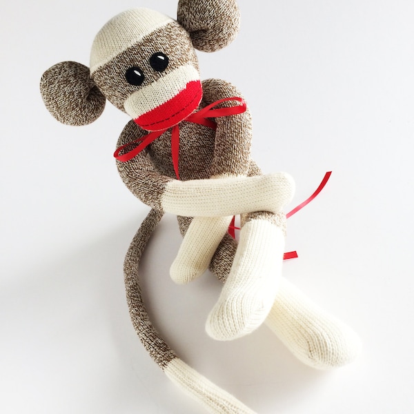 Brown Sock Monkey - Etsy