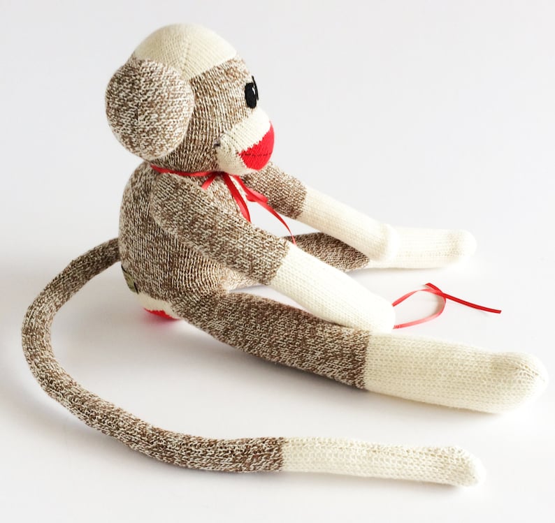 Small Rockford Red Heel Sock Monkey-sock Monkey-original Sock - Etsy