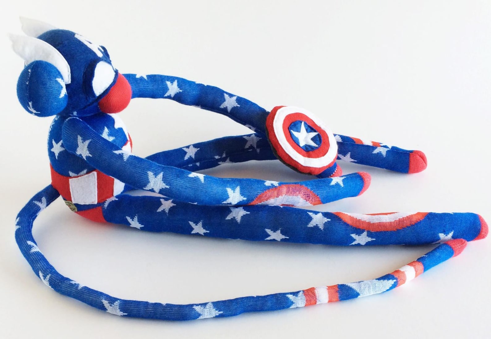 America Sock Monkey Sock Monkey Super Hero Sock Monkey - Etsy