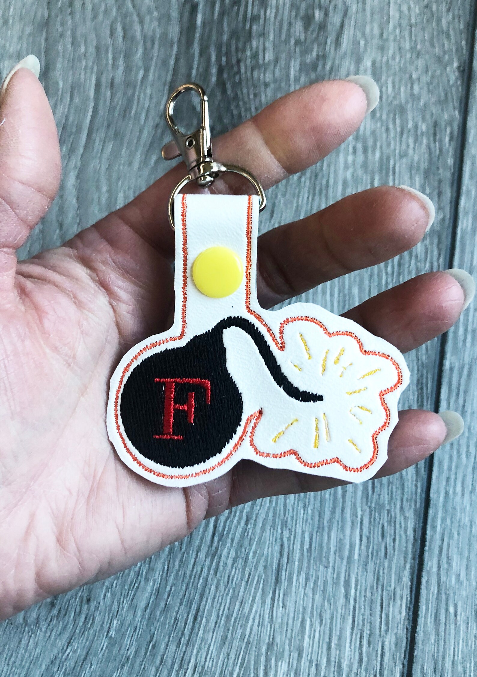 F Bomb Keychain FBomb Key Chain F Bomb Keyfob F Bomb Gift | Etsy