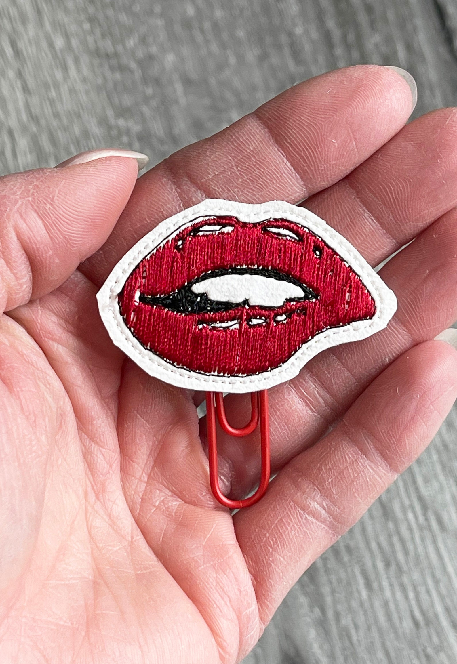 Lips Planning Paper Clip Red Lips Planner Paper Clip - Etsy