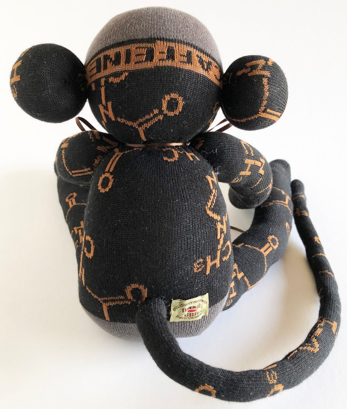 Caffeine Molecule Sock Monkey: Coffee Lover Gift, 19-inch Handmade ...