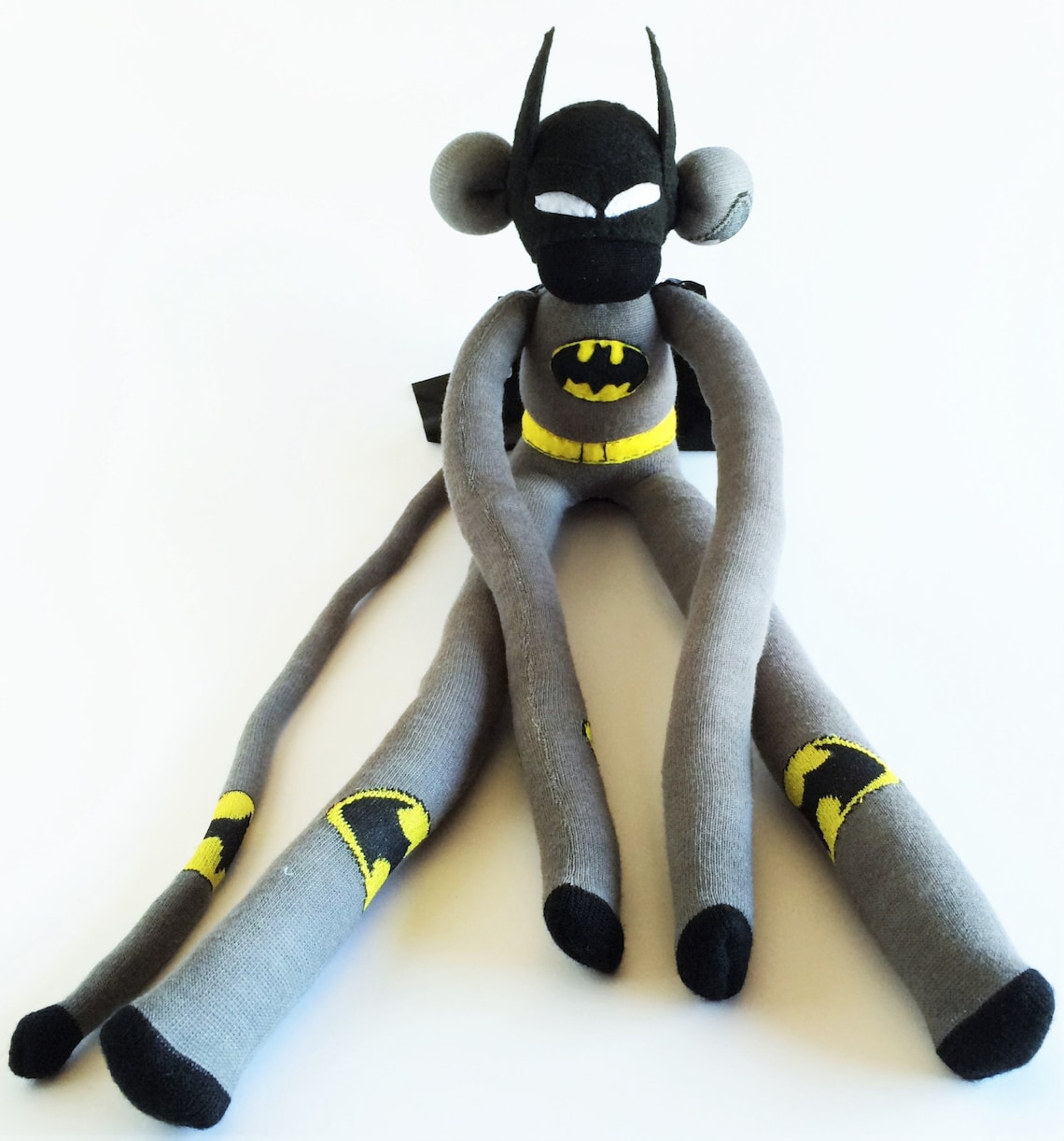 Bat Sock Monkey Sock Monkey Superhero Sock Monkey Sock - Etsy