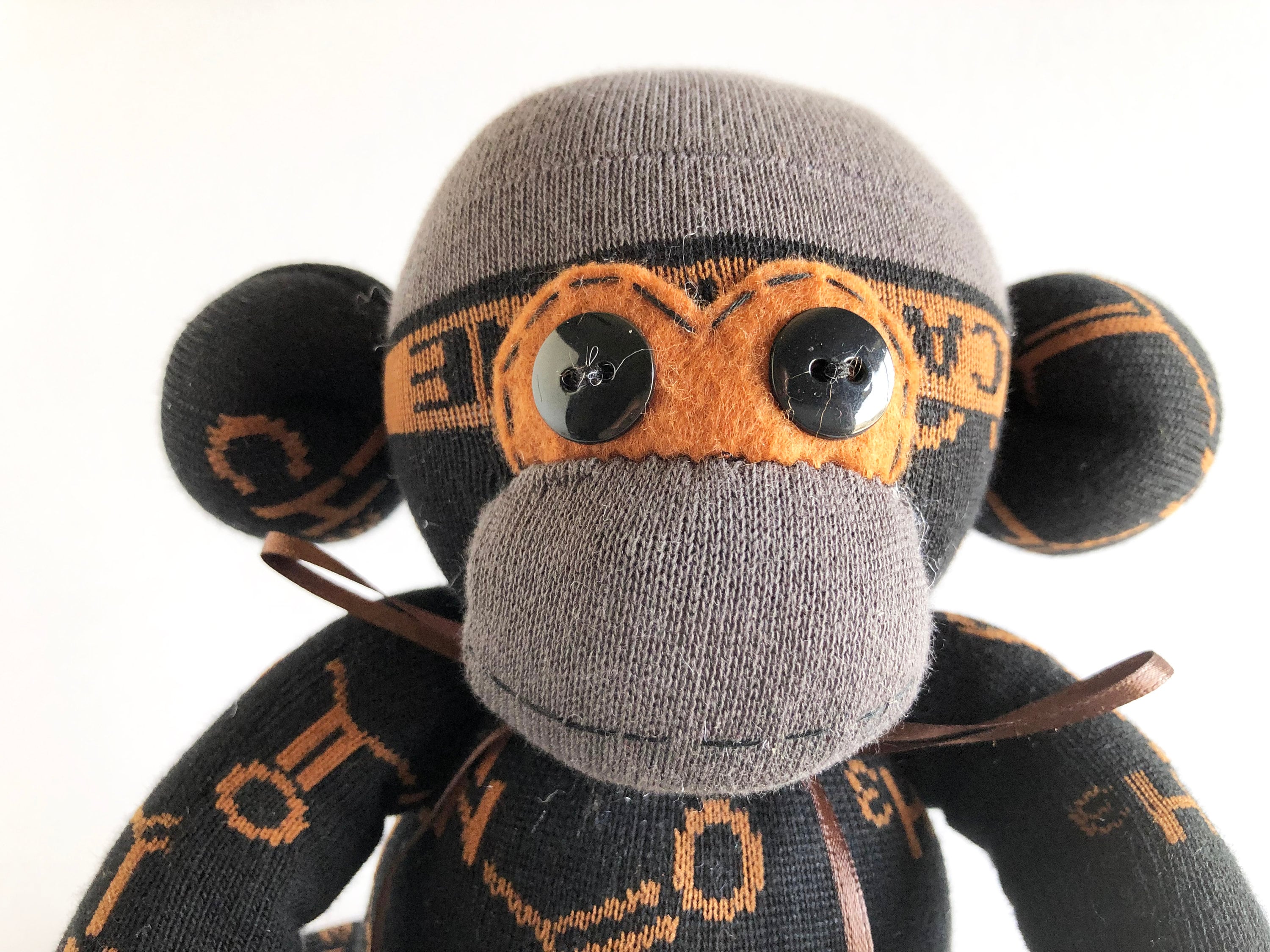 Caffeine Molecule Sock Monkey: Coffee Lover Gift, 19-inch Handmade ...