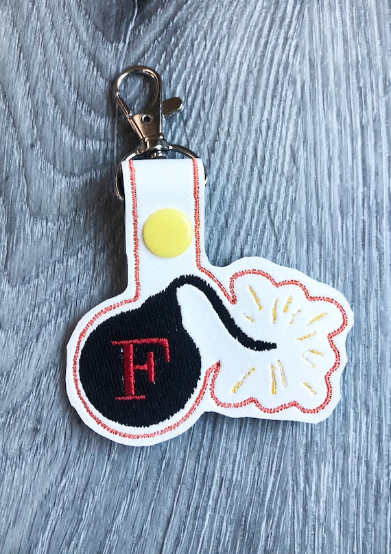 F Bomb Keychain FBomb Key Chain F Bomb Keyfob F Bomb Gift | Etsy