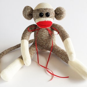 Small Rockford Red Heel Sock Monkey-sock Monkey-original Sock Monkey ...