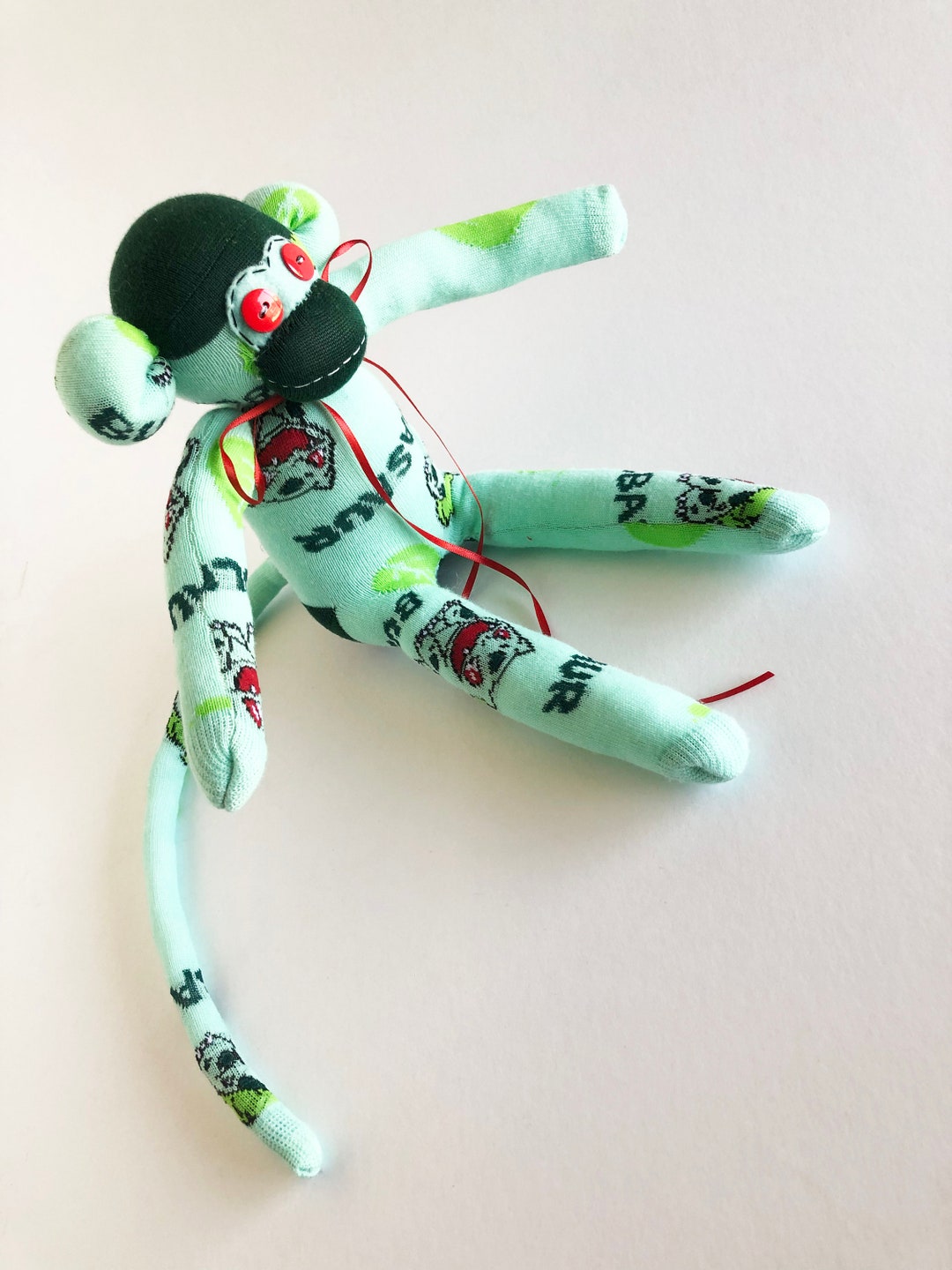 Bulb Sock Monkey Poke Sock Monkey Sock Monkey Card Game - Etsy