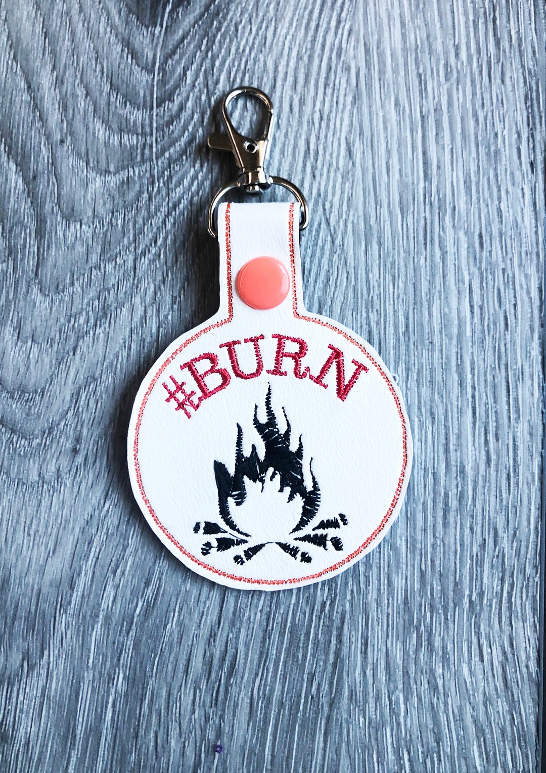 Campfire Keychain, Campfire Key Chain, Campfire Keyfob, Camping Gift ...