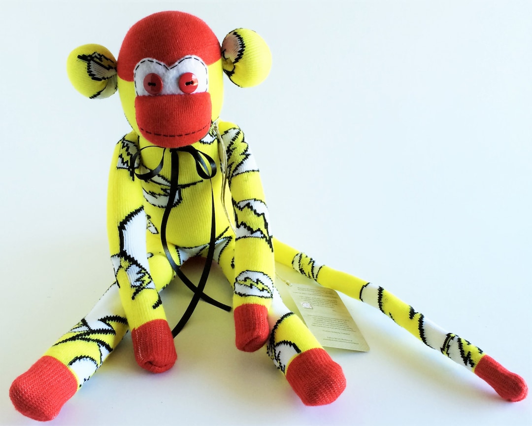 Lightning Bolt Sock Monkey Sock Monkey Fast Superhero Sock Monkey ...