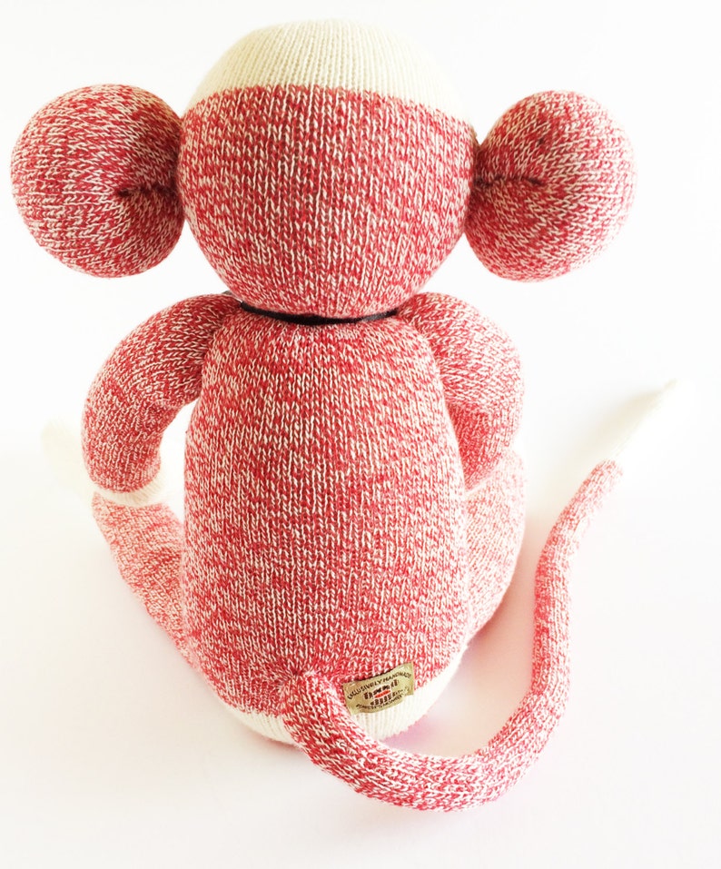 Large Red Rockford Red Heel Sock Monkey Sock Monkey - Etsy
