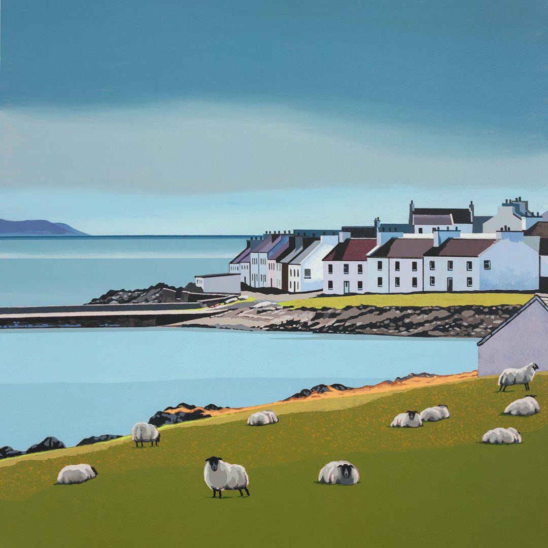 Port Charlotte Isle of Islay Art Print - Etsy UK