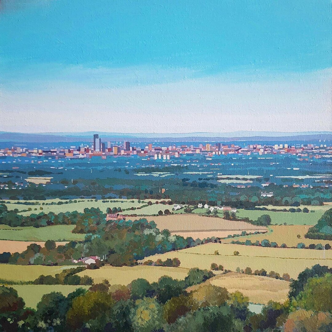 Manchester View From Hartshead Pike Print of Acrylic Painting - Etsy
