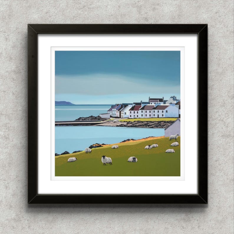 Port Charlotte Isle of Islay Art Print - Etsy UK