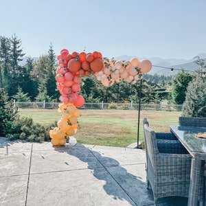 Sunset Balloon Garland Kit Boho Sun Theme Sunshine Balloon Garland - Etsy