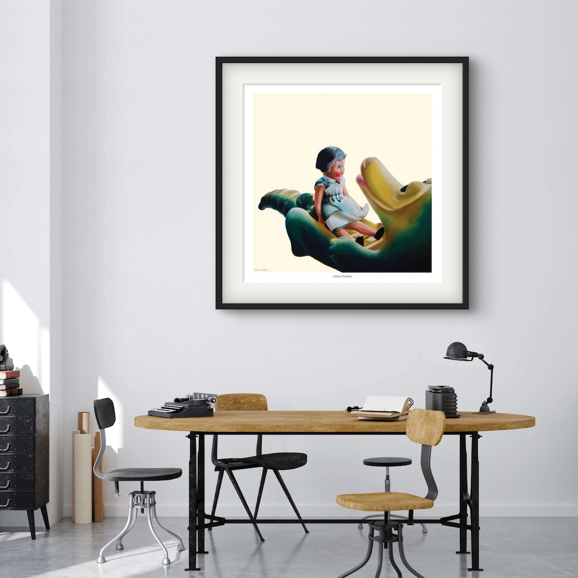 Listen Closely ~PAPER PRINT From "suits" by Artist Heather Millar - Etsy