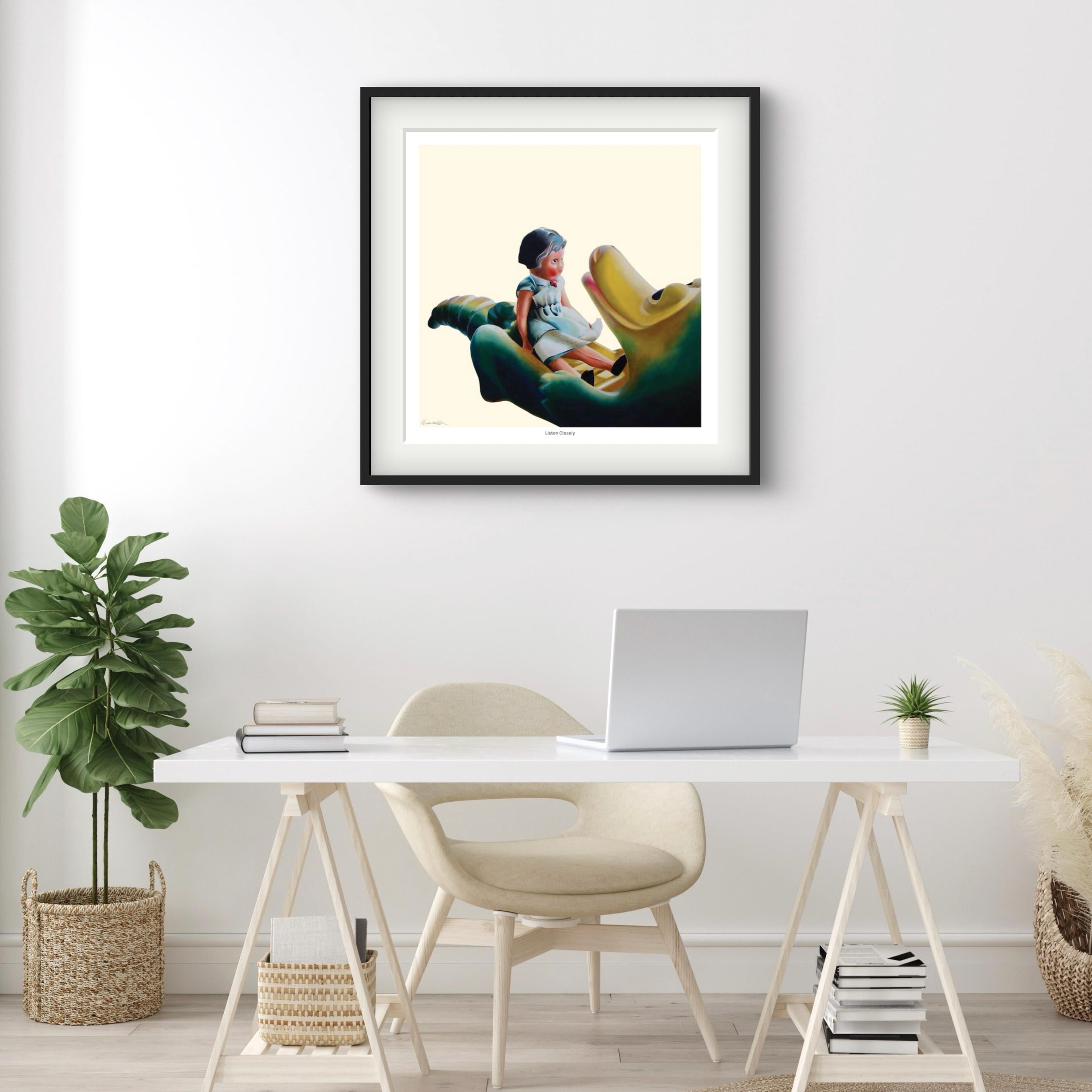 Listen Closely ~PAPER PRINT From "suits" by Artist Heather Millar - Etsy