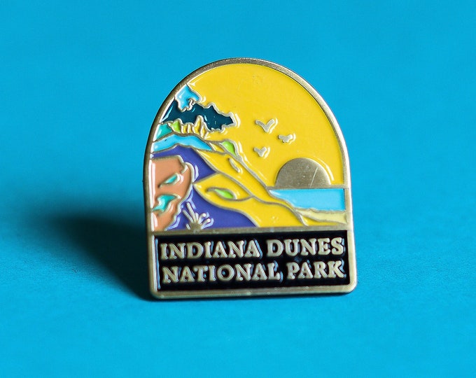 Indiana Dunes National Park Soft Enamel Pin / National Park Souvenir ...