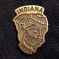 The Future of Indiana Pin, Indiana Teacher Pin, Redfored Pin - Etsy