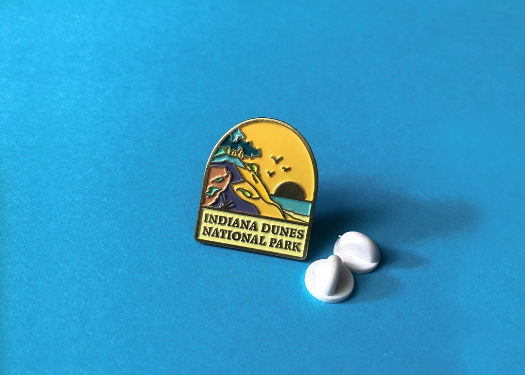 Indiana Dunes National Park Soft Enamel Pin / National Park Souvenir ...
