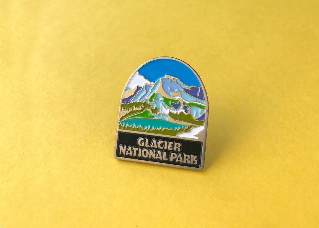 Glacier National Park Soft Enamel Pin / National Park - Etsy