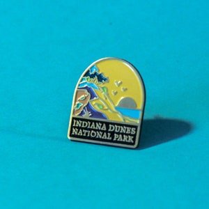 Indiana Dunes National Park Soft Enamel Pin / National Park Souvenir ...