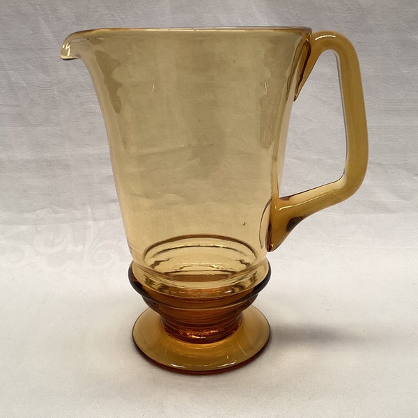 Amber Glass Jug - Etsy