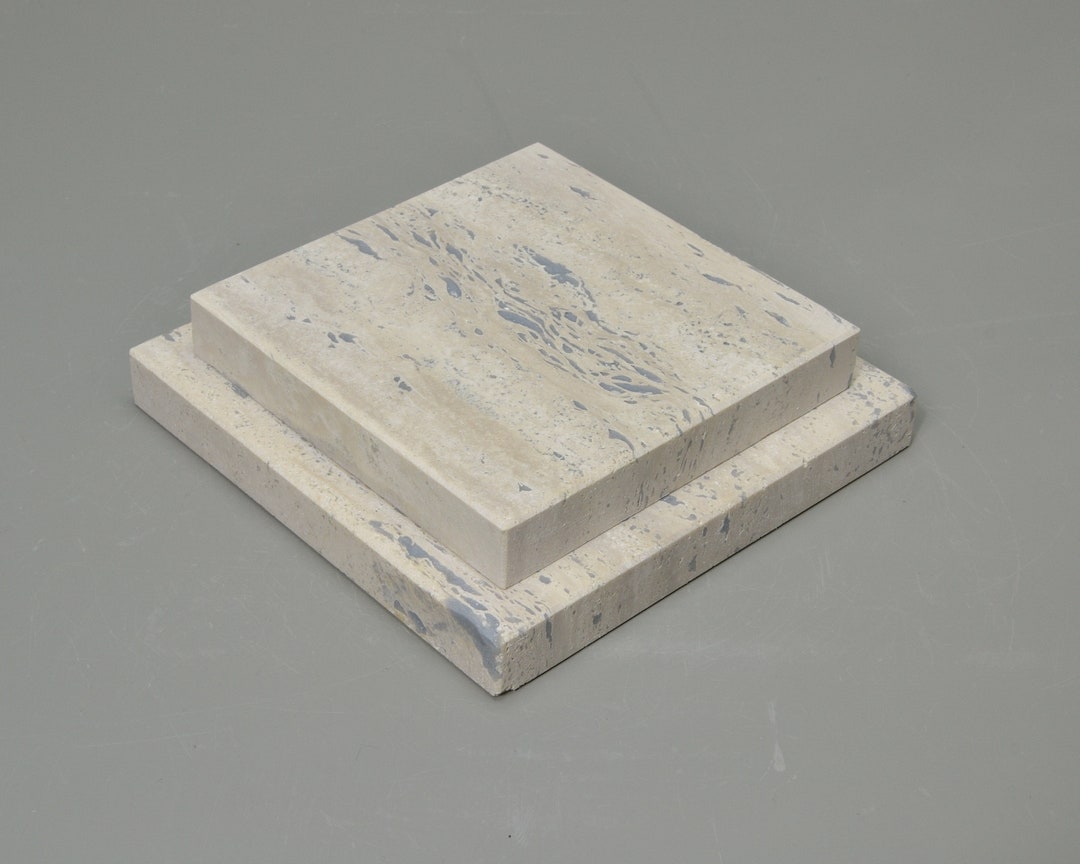 Travertine Base 6x6x1.5, Base, Art Display, Sculpture Display, Base ...