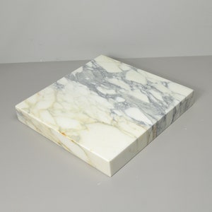 Calacatta 14wx14dx2h Marble Base Sculptures, Base, Art Display ...