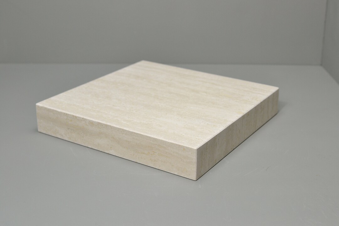 Classic Travertine 12x12x2 Base Sculptures, Base, Art Display ...