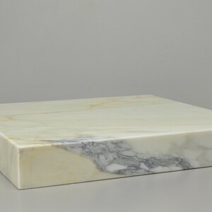 Calacatta#2 14wx14dx2h Marble Base Sculptures, Base, Art Display ...