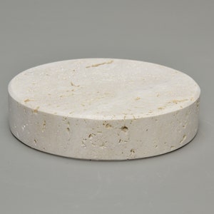 5" Travertine Classico Sculpture Base: Modern Art Display Platform - Etsy