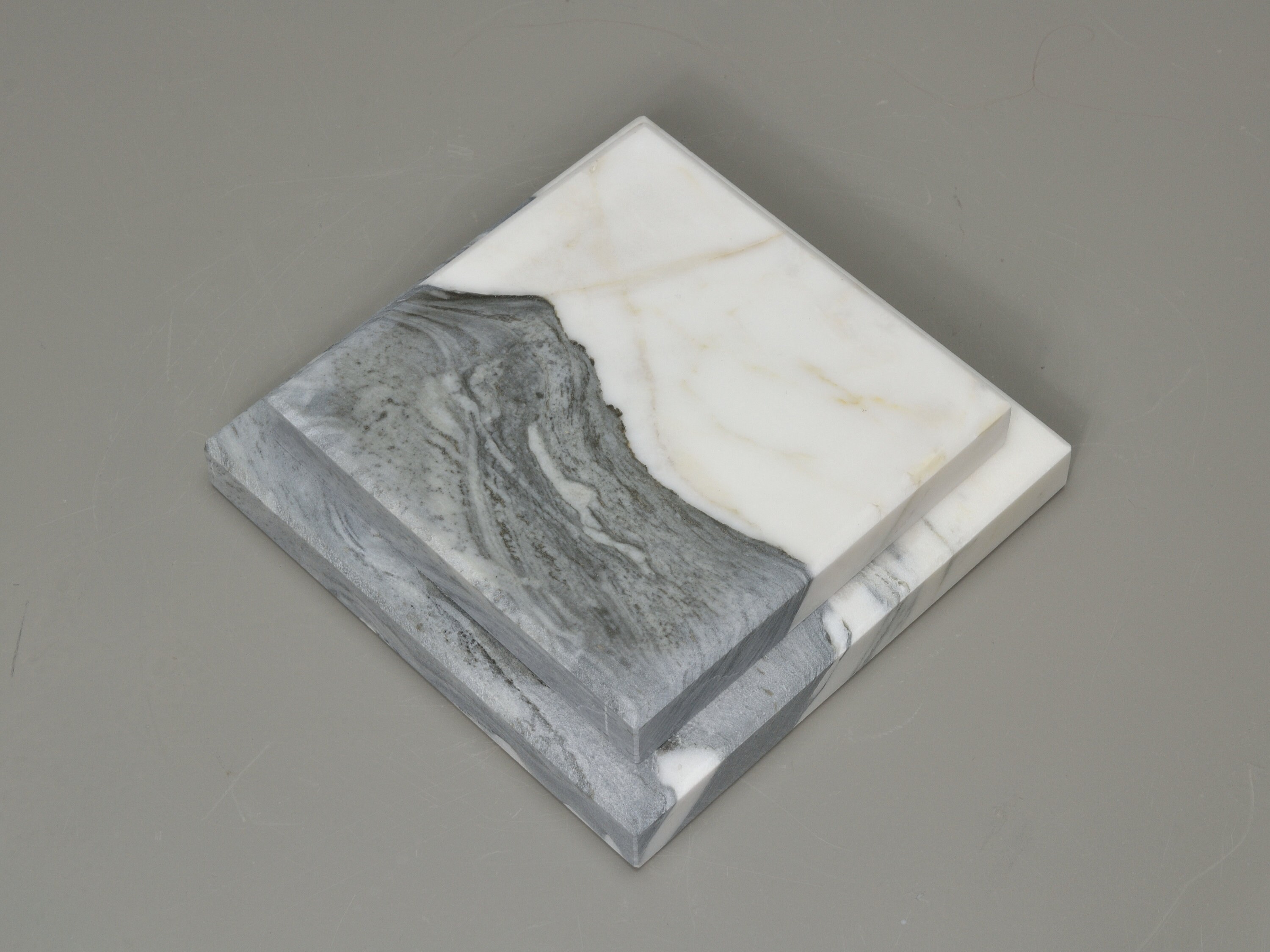 Greene and White Marble Base 6x6x1.5 Base Art Display - Etsy