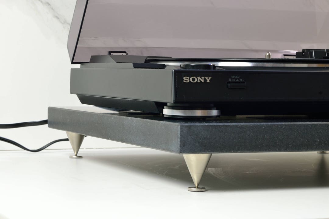 18"x18" Black Granite Vibration Isolation Platform Black Granite Mobel ...