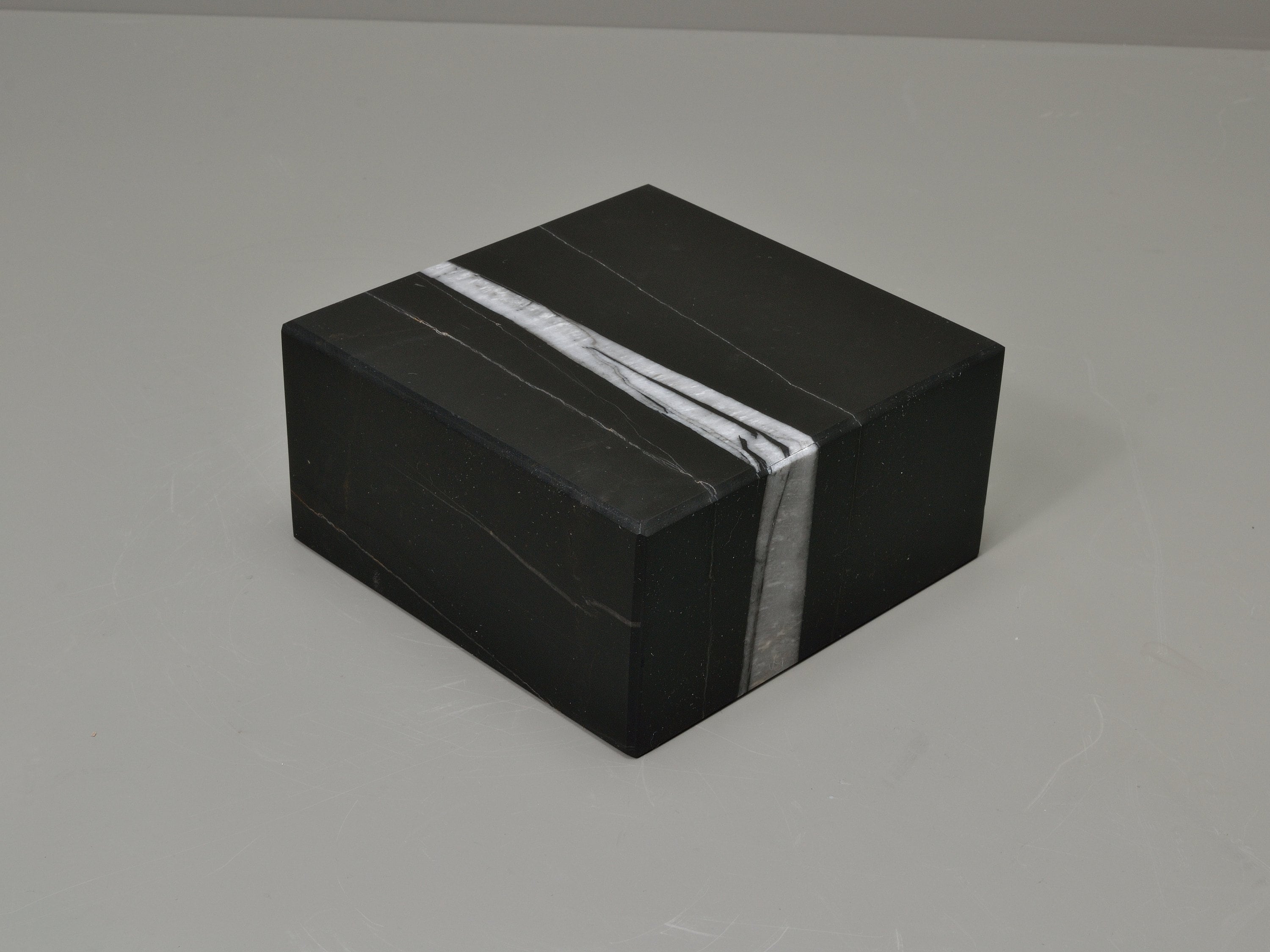 Black Marble 6Wx6Dx3H Saint Laurent Base Sculptures, Base art Display ...