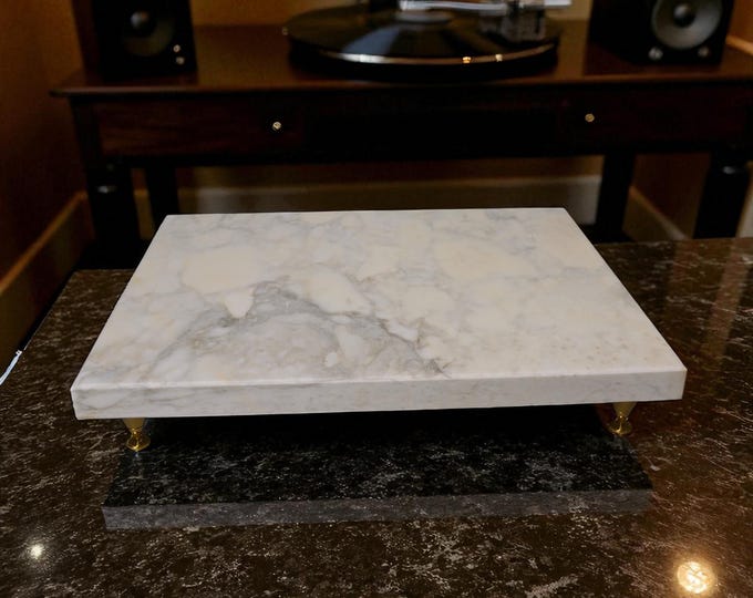Luxury White Marble Isolation Platform for Turntables & Hi-fi Systems ...