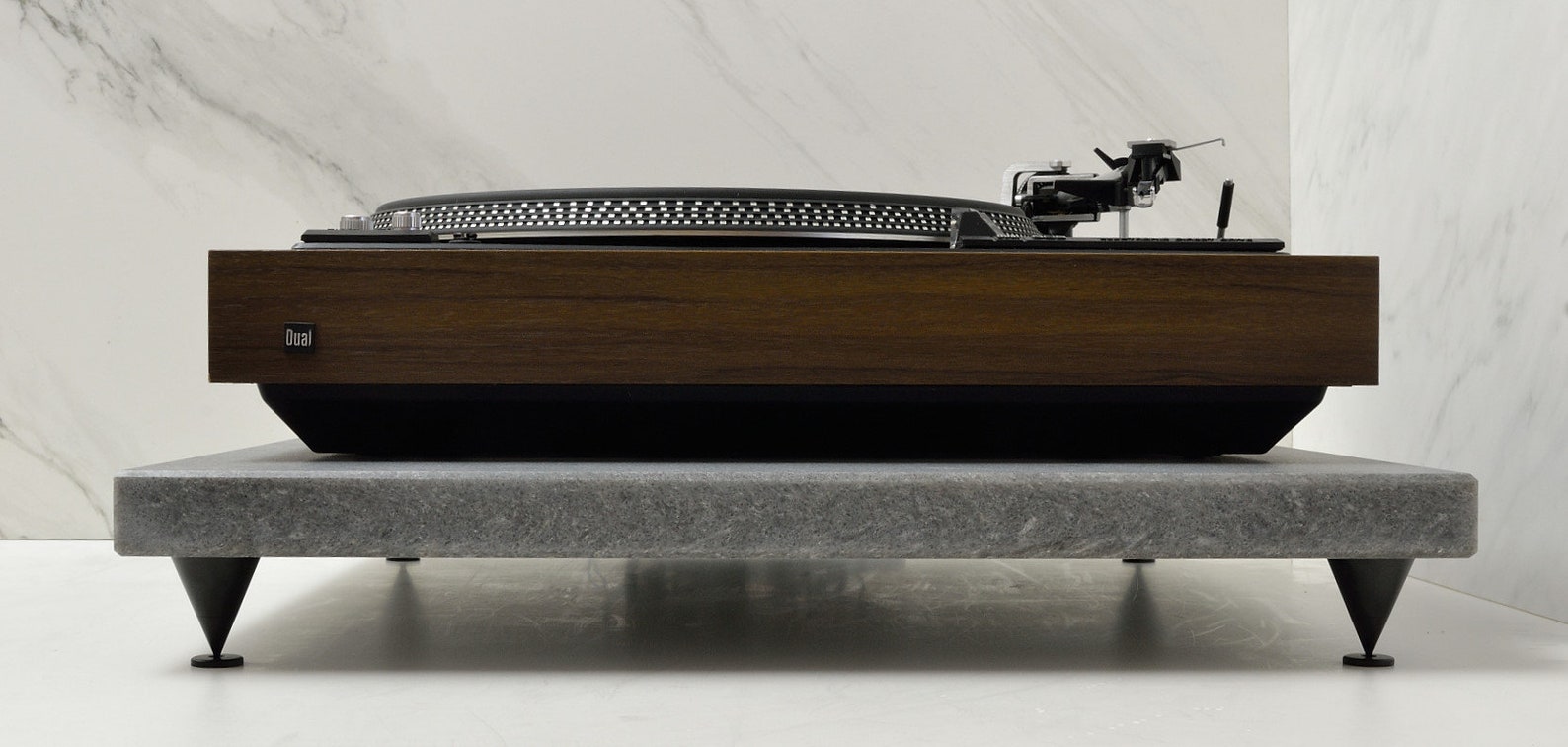 20x18x1.25 Rugged Concrete Turntable Stand White Caesarstone - Etsy