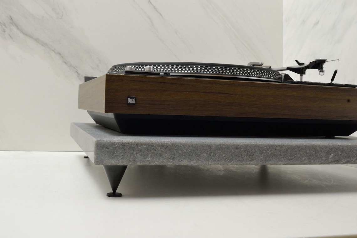 20x18x1.25 Rugged Concrete Turntable Stand White Caesarstone - Etsy