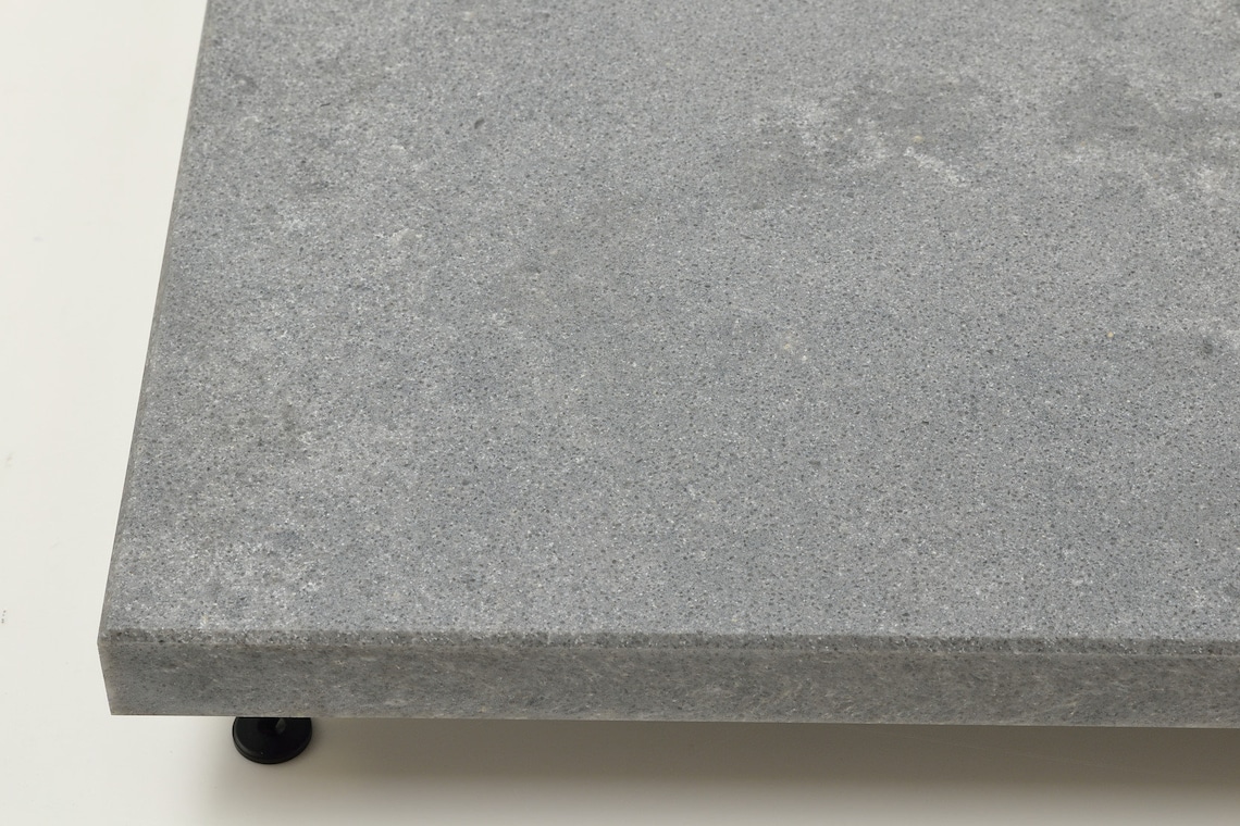 20x18x1.25 Rugged Concrete Turntable Stand White Caesarstone - Etsy