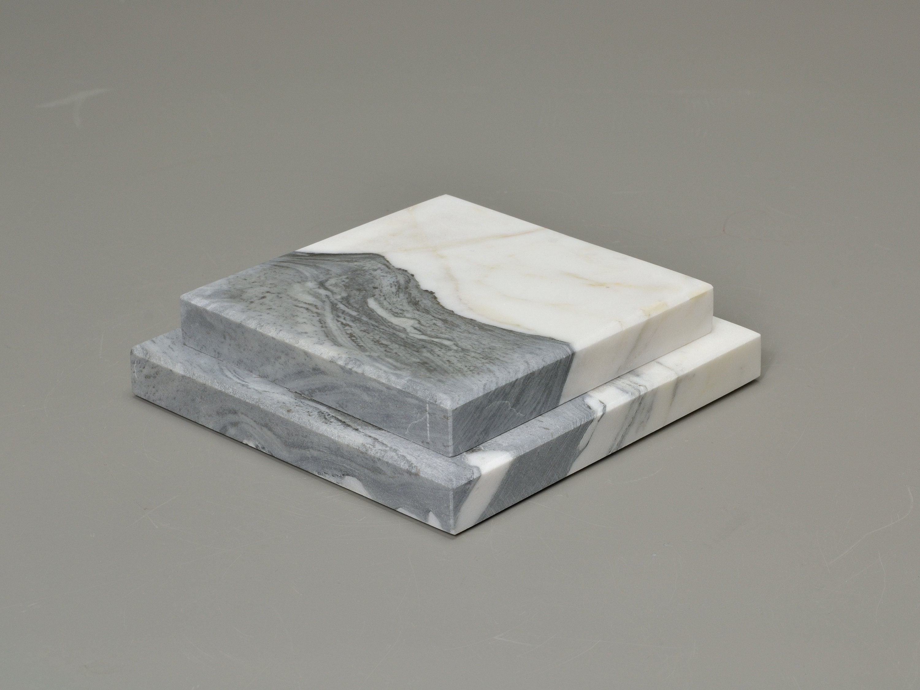 Greene and White Marble Base 6x6x1.5 Base Art Display - Etsy