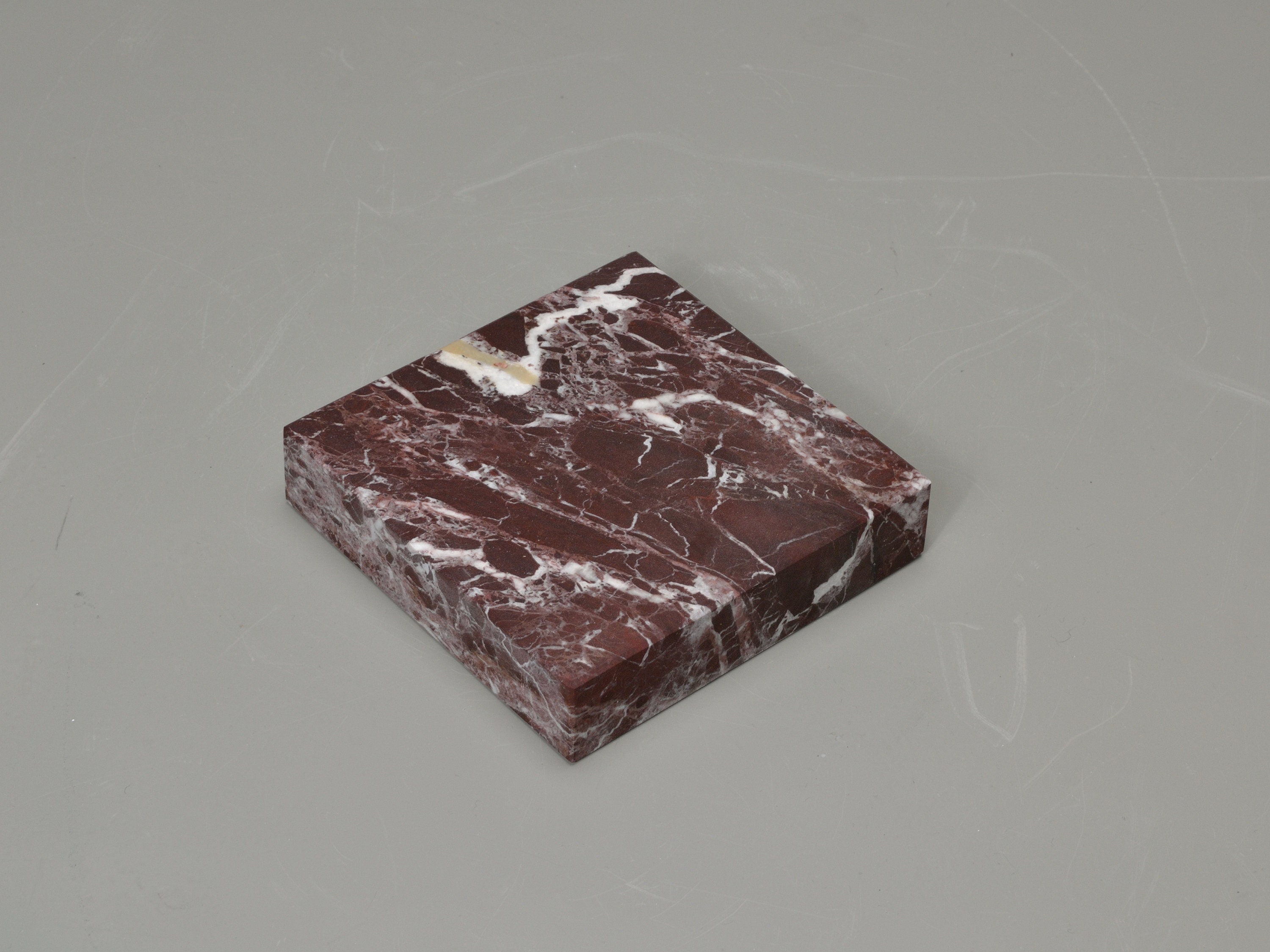 Red Marble 6x6x1.25 Base Sculptures, Base art Display, Sculpture ...