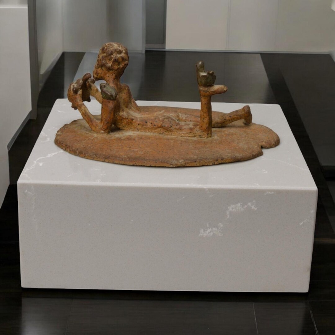 Gray Base 10wx10dx4h, Art Display, Sculpture Display, Art Base ...