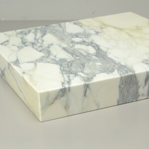 Calacatta 14wx14dx2h Marble Base Sculptures, Base, Art Display ...