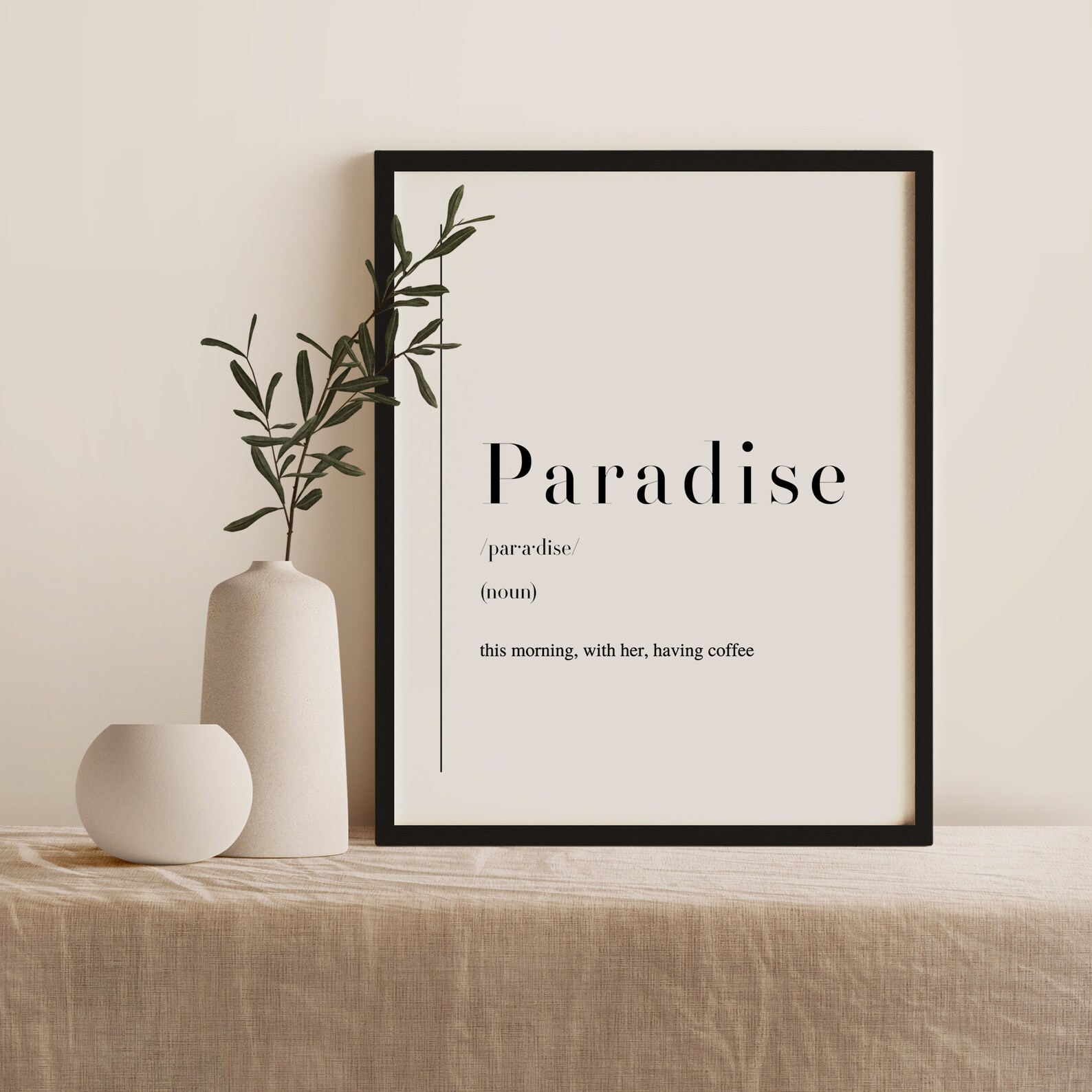 Paradise Definition Poster/Office Gift/Home Decor/Wall | Etsy